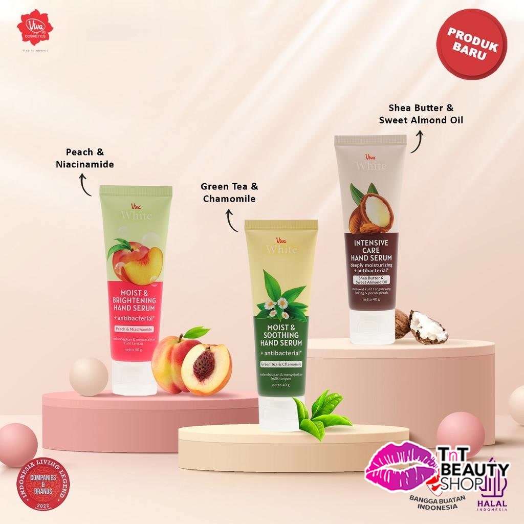 Jual Viva White Hand Serum 40gr | Intensive Care - Moist & Soothing - Moist & Brightening | TnT ...