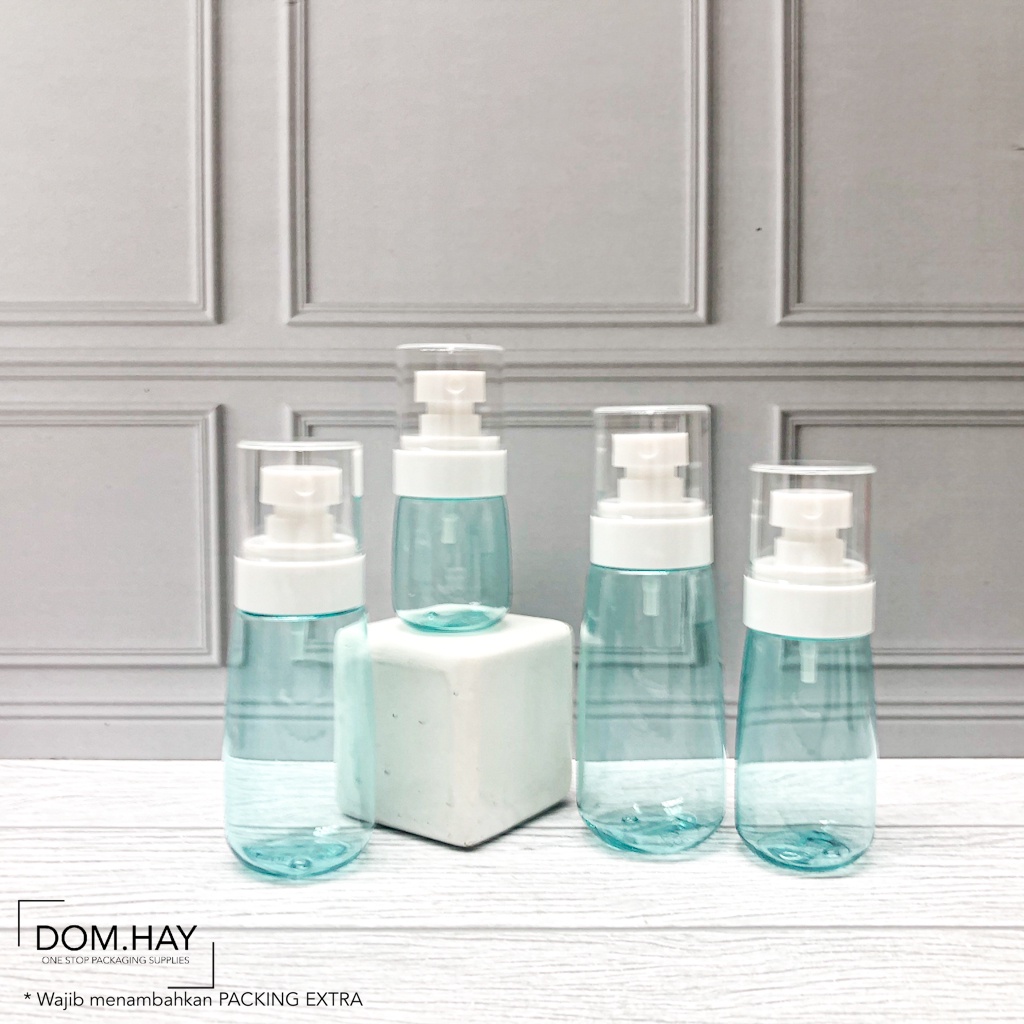 Jual Botol Spray Plastik PET Biru 30ml 60ml 80ml 100ml Face Mist ...