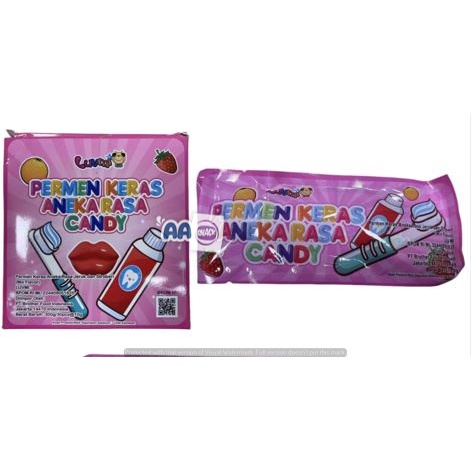 Jual PERMEN KERAS ANEKA RASA JERUK DAN STROBERI PASTA GIGI LUVMI ISI 30 ...