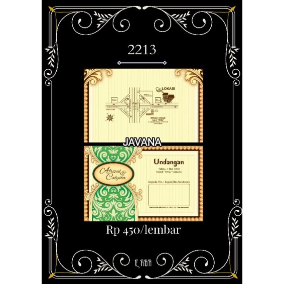 Jual ERBA 2213 UNDANGAN NIKAH MURAH BLANGKO+PLASTIK PER PACK ISI 50 PCS ...