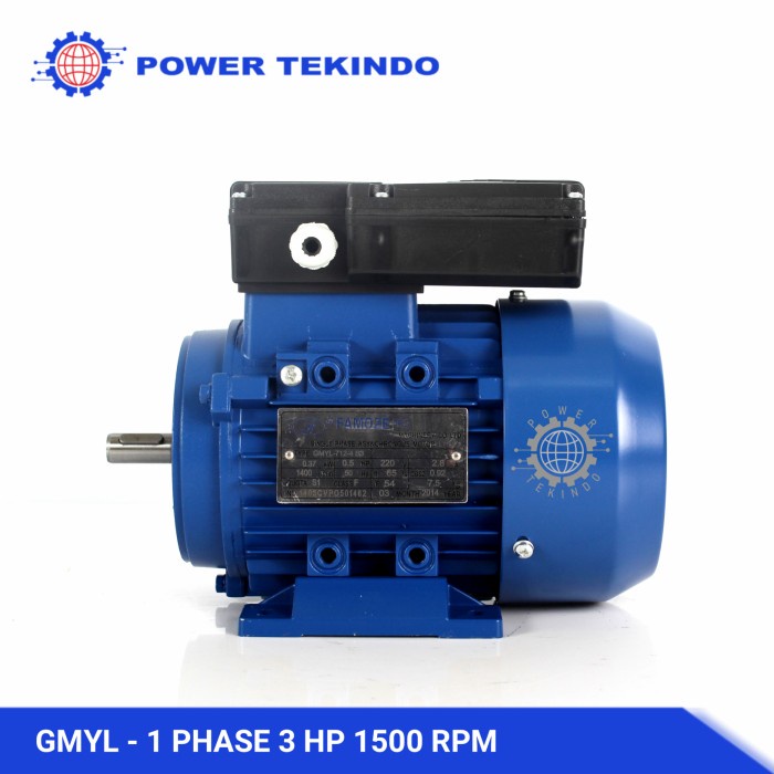 Jual Famoze Pro Dinamo 1 Phase 3 HP 1500 RPM Elektro Motor GMYL 3 PK 2,2 KW | Shopee Indonesia
