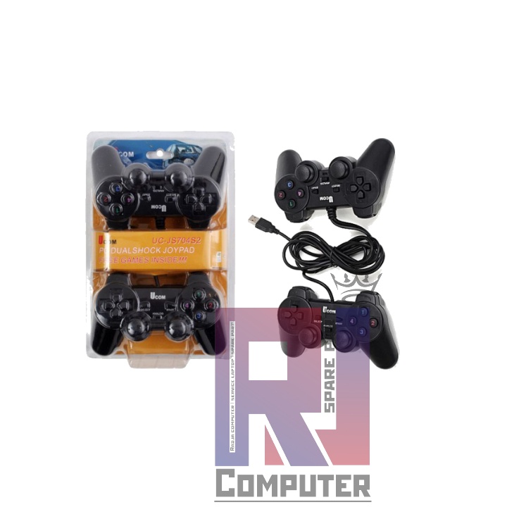 Jual Gamepad / Game Pad / Stik PS/PC / JOYSTICK Double Hitam Usb ...