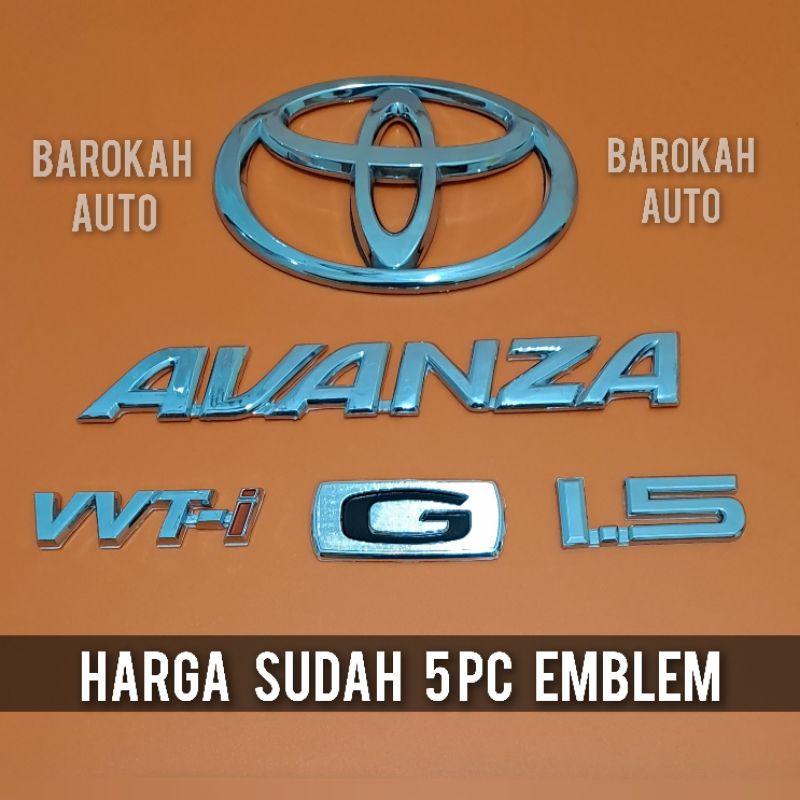 Jual avanza logo emblem avanza type g harga sudah 5pc emblem | Shopee ...