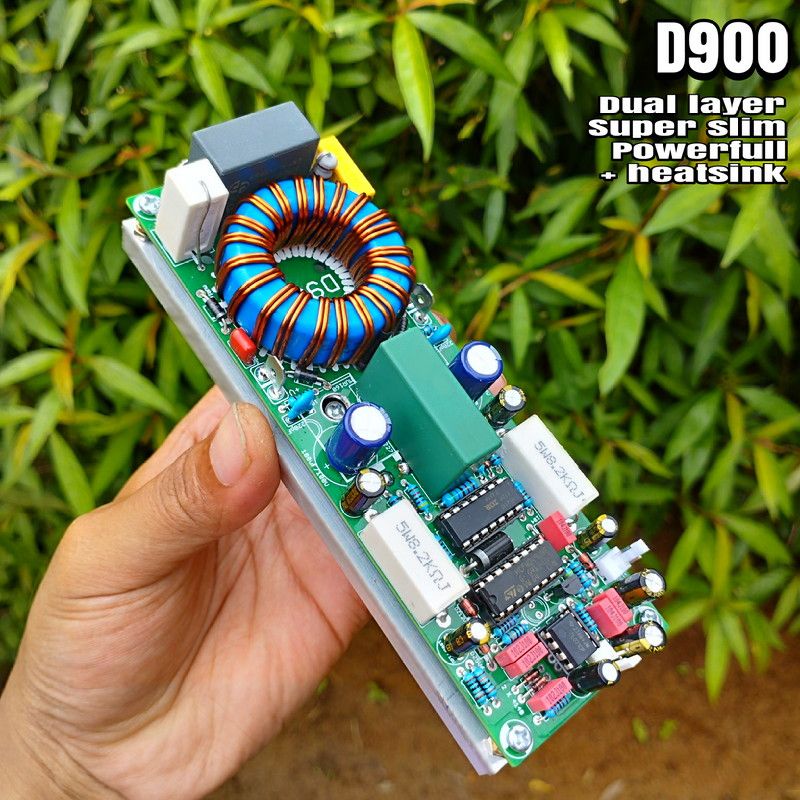 Jual AMPLIFIER CLASS D D900 . dual layer + heatsink , SUPER SLIM - 900 ...