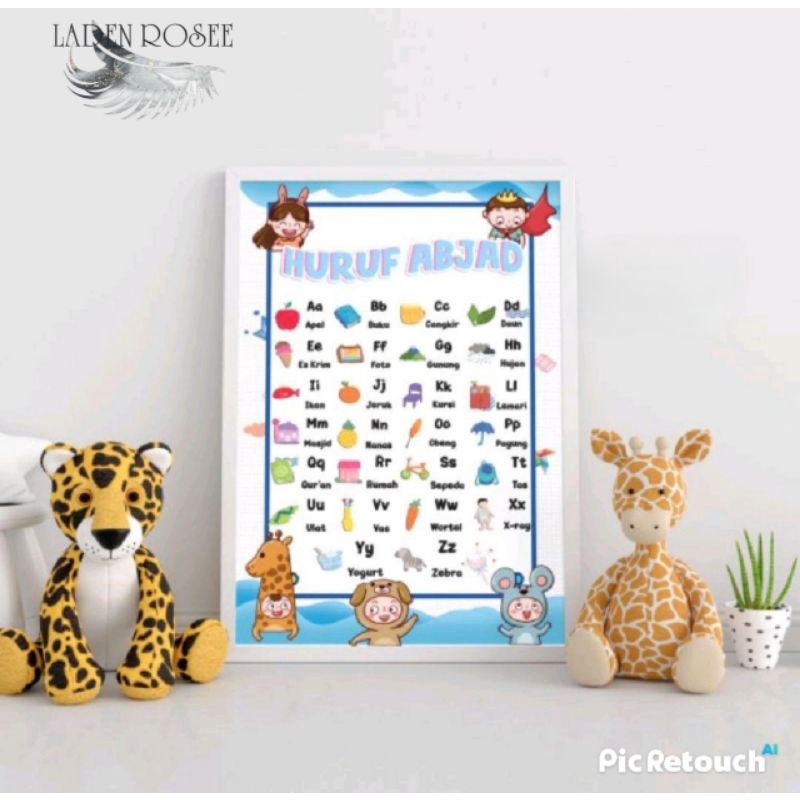 Jual Poster Edukasi Anak Huruf Abjad | Shopee Indonesia