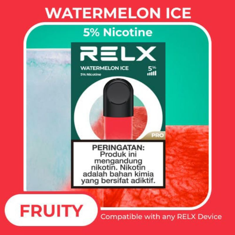 Jual RELX Pods Pro 2 - Watermelon Ice 5% (Garansi Resmi id) | Shopee ...