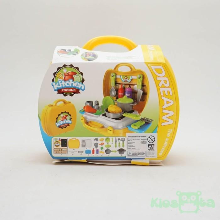 Jual mainan dream koper peralatan cooking set dapur masak memasak ...
