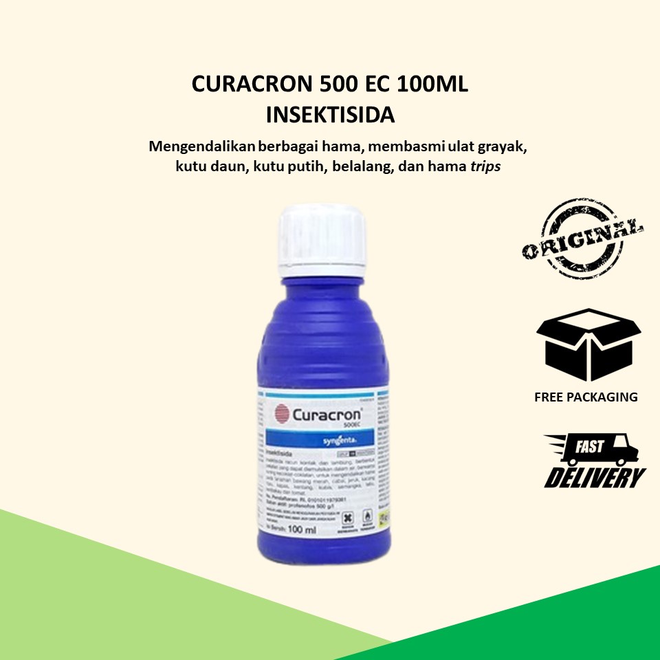 Jual Curacron 500EC Insektisida Kontak 100 ml Obat Pestisida Pembasmi ...