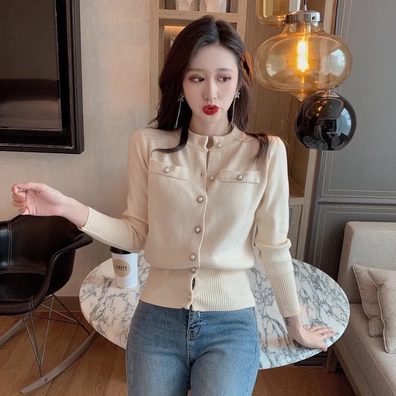 Jual AJW Atasan Rajut Korean Style Wanita Premium Import Lengan Panjang Kekinian High Quality ...