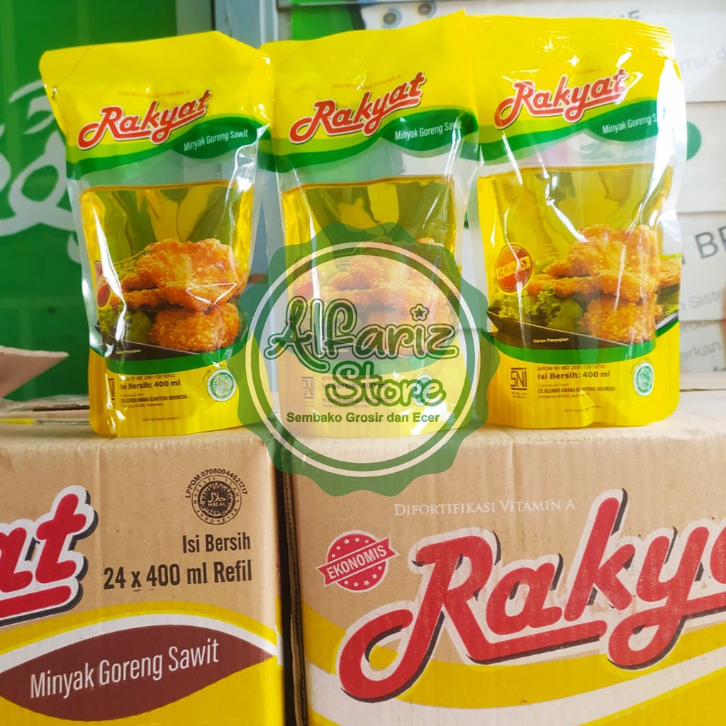 Jual Minyak Goreng RAKYAT 400 ml Refill | Shopee Indonesia