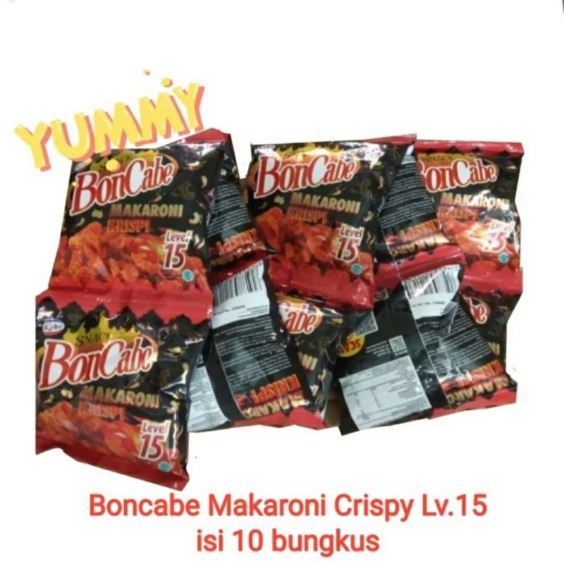 Jual boncabe snack makaroni krispi Level 15 | isi 10 bks | Shopee Indonesia