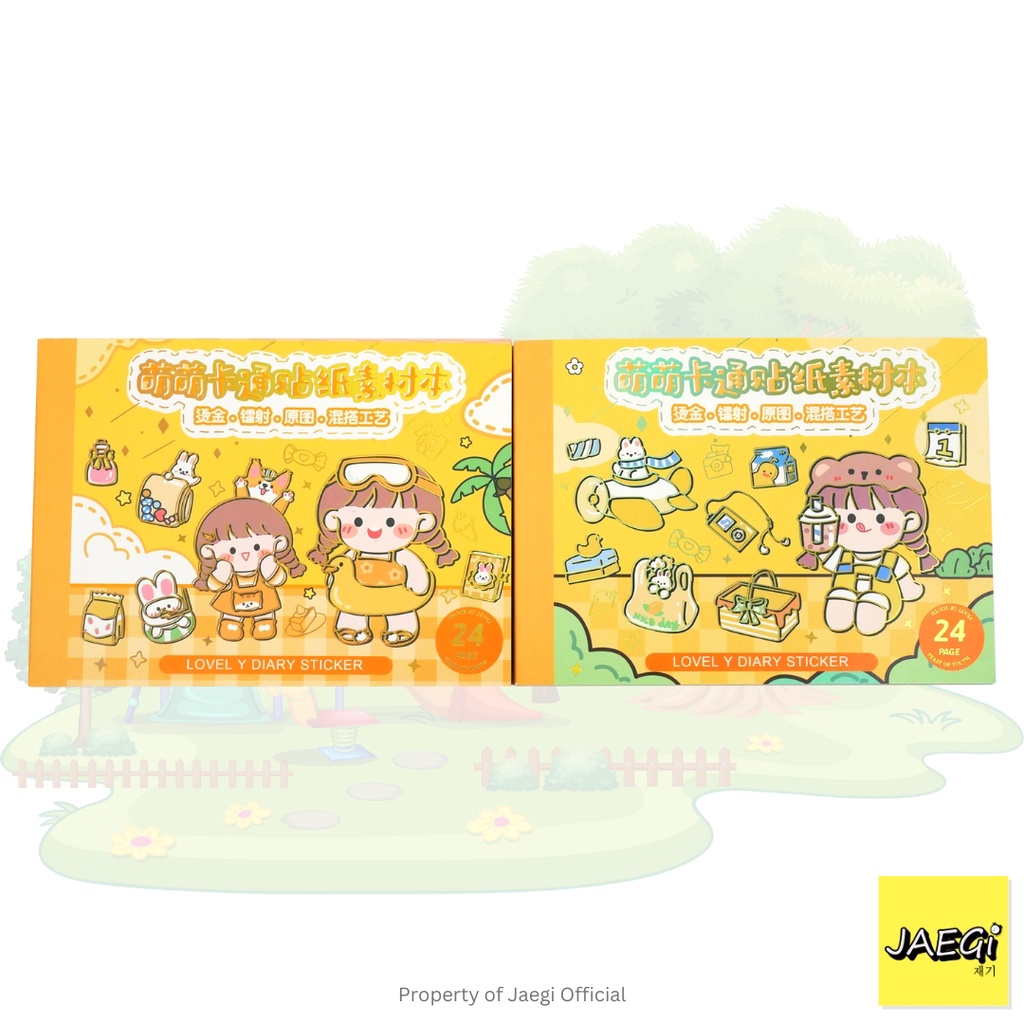 Jual JAEGi - Aesthetic Sticker Zizi & Teddy Bear Edition 24 Lembar ...