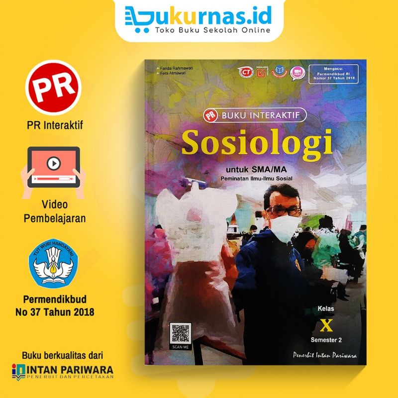 Jual Buku lks pr interaktif sosiologi kelas X, 10 semester 2 tahun 2022 Revisi K13 Intan ...
