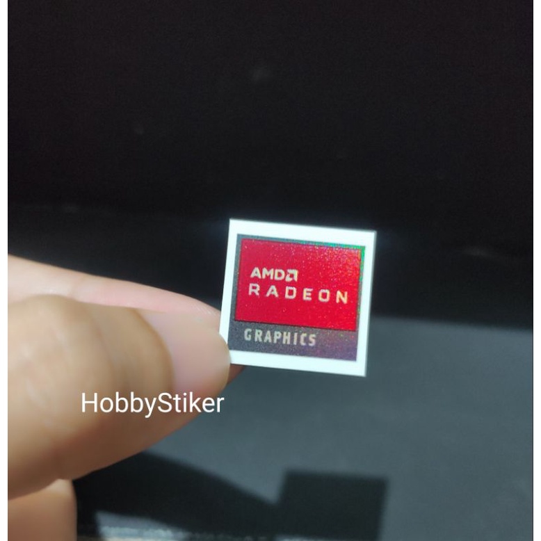 Jual Stiker amd radeon graphics untuk laptop notebook pc efek hologram ...