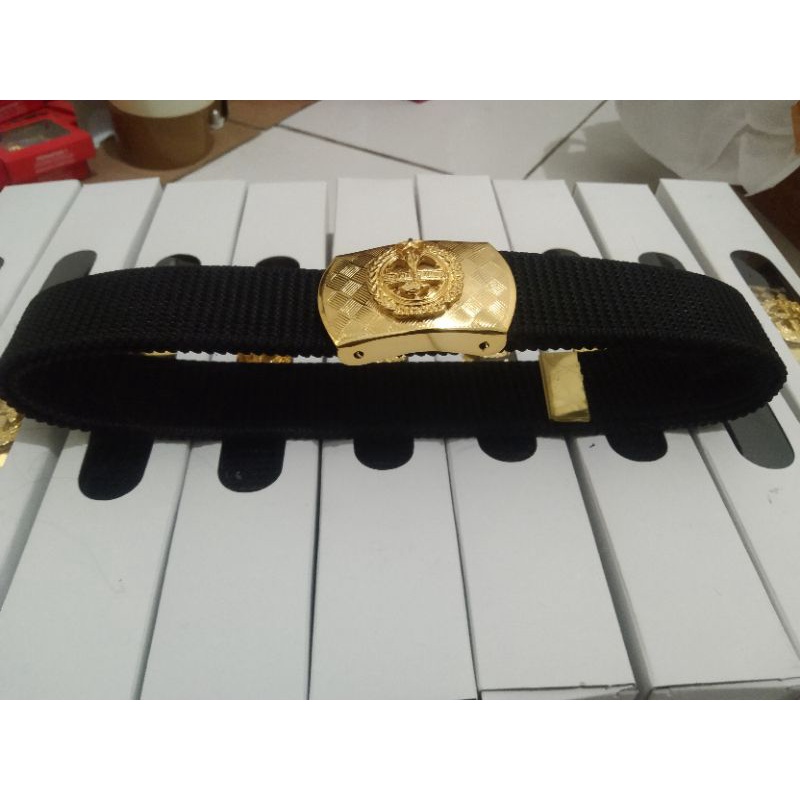 Jual SABUK PRAMUKA COR/KUNINGAN MOTIF KOTAK(BRASO) | Shopee Indonesia