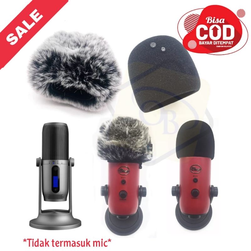 Jual Busa mic Blue Yeti Thronmax condensor - deadcat furry cover ...