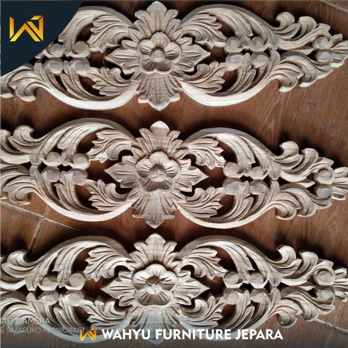 Jual ukiran tempel kayu jati furniture jepara | Shopee Indonesia