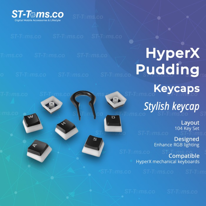 Jual Kpa Hyperx Pudding Keycaps Double Shot Pbt Keycap Set | Shopee ...