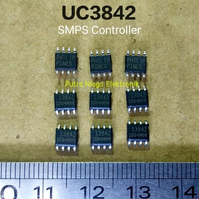 Jual ic UC3842 SMD UC3842A SOP8 13842 High Current Mode PWM Controller 3842 putr4n14 dijamin ...