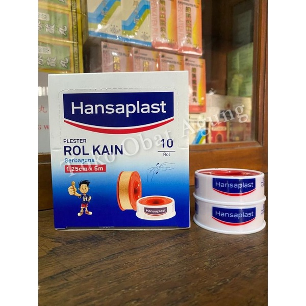 Jual Hansaplast Plester Rol Kain (roll ukuran 1,25 cm x 4.5 m) | Shopee ...