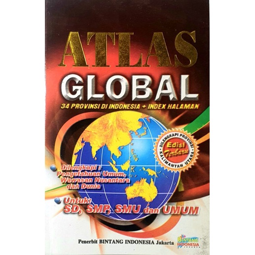 Jual Buku Atlas|Atlas Lengkap|Atlas 34 Provinsi+Index|Buku atlas murah ...