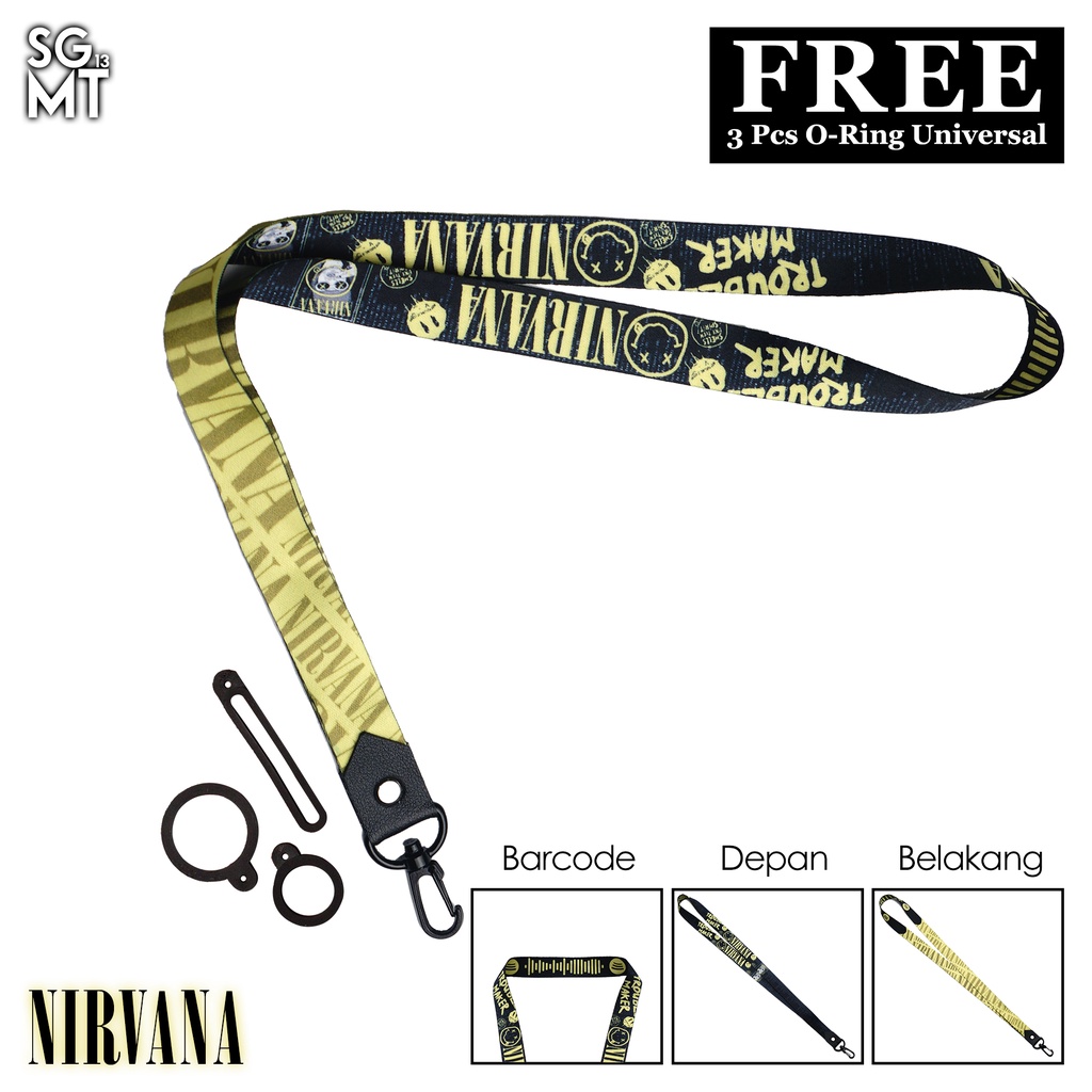 Jual Lanyard NIRVANA Sigmat13 Gantungan id card Printing name tag ...