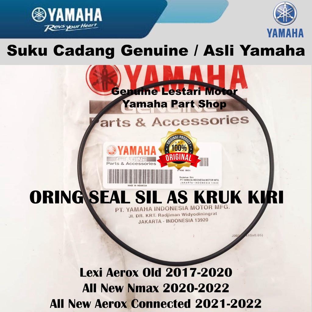 Jual Oring Seal Sil Kruk As Kiri Aerox Old Lexi All New Nmax N Max Aerox Asli Yamaha Surabaya ...