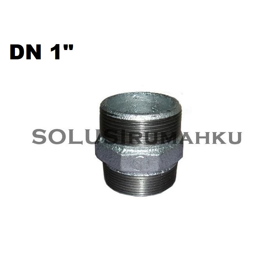 Jual Double Nepple Galvanis 1” Dobel Dua Nepel Nipple Nipel Besi 1 Inch | Shopee Indonesia