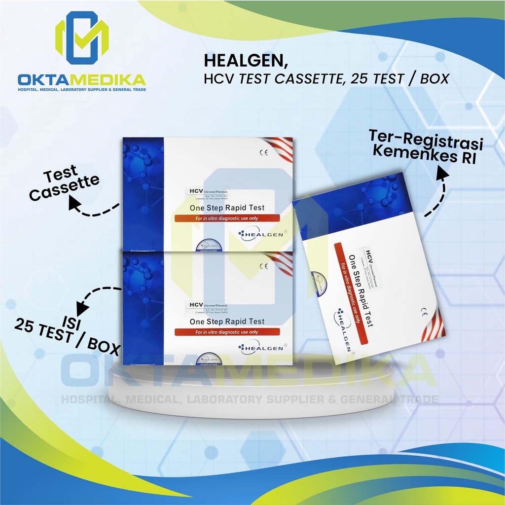 Jual HEALGEN, HCV TEST CASSETTE (25 TEST) | Shopee Indonesia