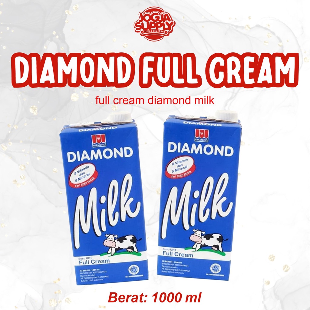 Jual Jogja Supply - Susu Diamond UHT Full Cream 1L | Shopee Indonesia