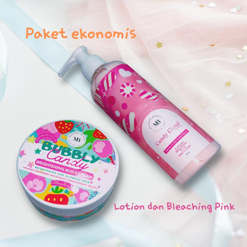 Jual PAKET BODY LOTION CANDY CLOUD 250 ML + BLEACHING 100 ML + FREE ...