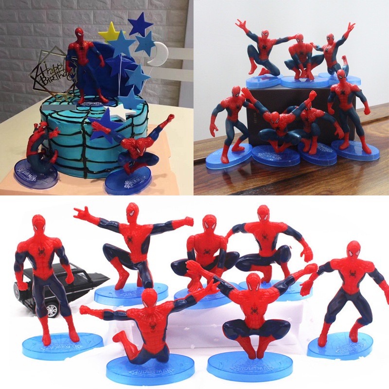 Jual FIGURE SPIDERMAN ISI 7/CAKE TOPPER TEMA SPIDERMAN/CAKE TOPPER ...