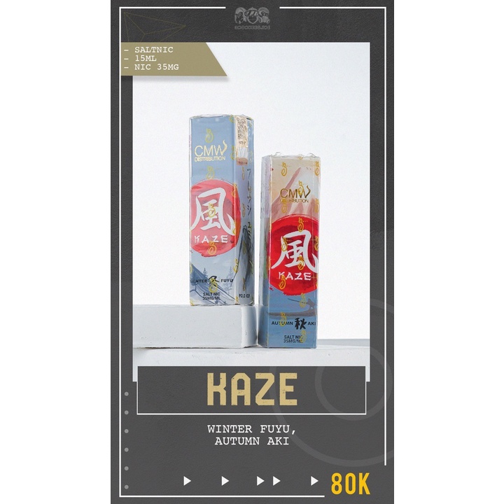 Jual LIQUID SALT KAZE SERIES - AUNTUM AKI & WINTTER PUYU 15ML 35MG ...