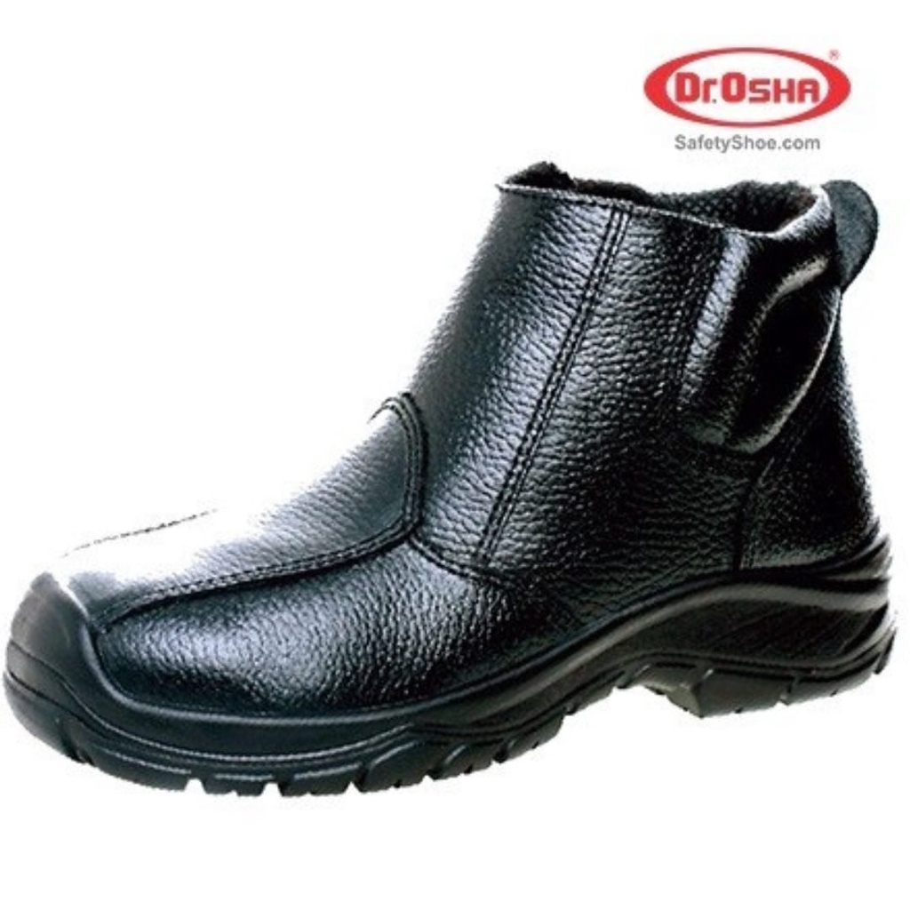 Jual Dr OSHA Jaguar 3225 Safety Shoes Ankle Boot with Zipper - Black ...