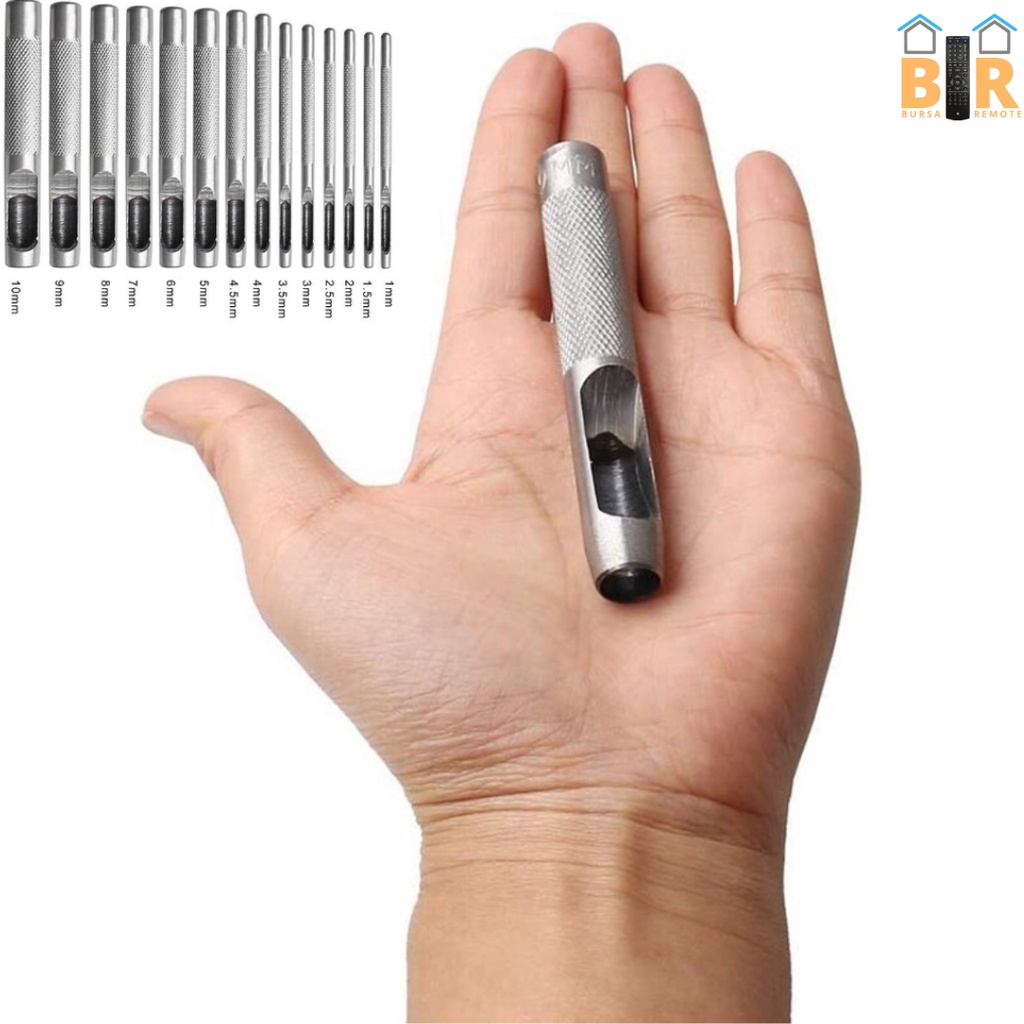 Jual Alat Pelubang Pembolong Kulit Sabuk Kerajinan Bestir Hollow Punch ...