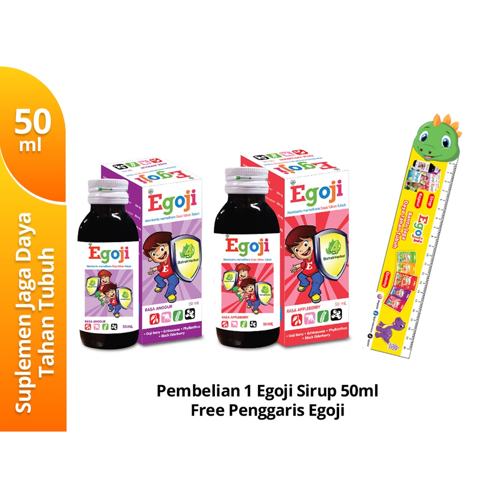 Jual Egoji Sirup 50ml - Suplemen Bantu Jaga Daya Tahan Tubuh - Free ...