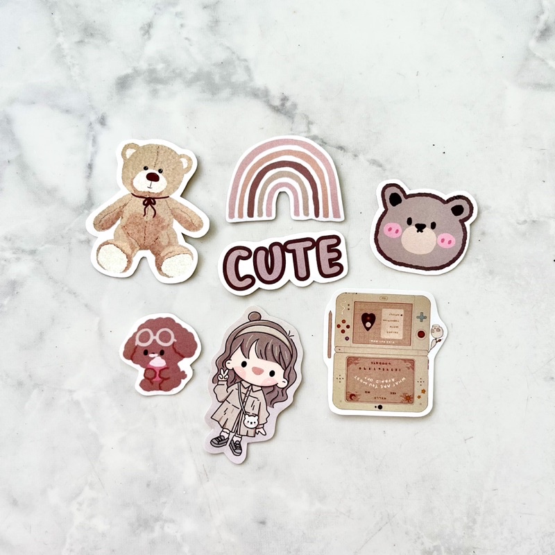 Jual HWL STUDIO - Sticker Cutie - stiker anti air - stiker laptop ...
