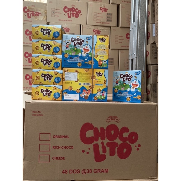 Jual Chocolito Cookies Original With Chocochip kemasan box | Shopee ...
