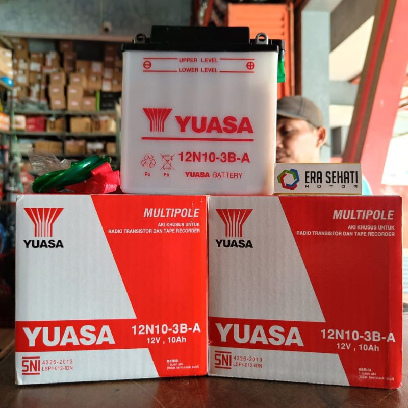 Jual 200525 YUASA MULTI ORIGINAL 12N10 3B A Untuk Motor Roda tiga Viar ...