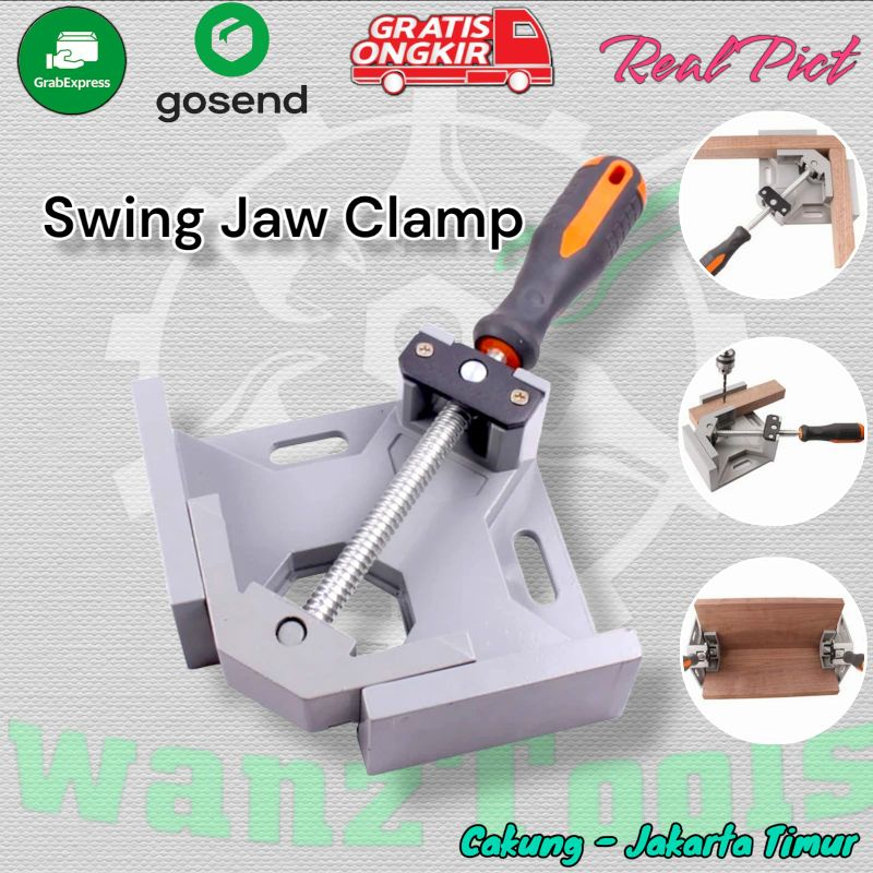 Jual klem Clamp Kayu Sudut Siku - Swing Jaw Corner Clamp | Shopee Indonesia