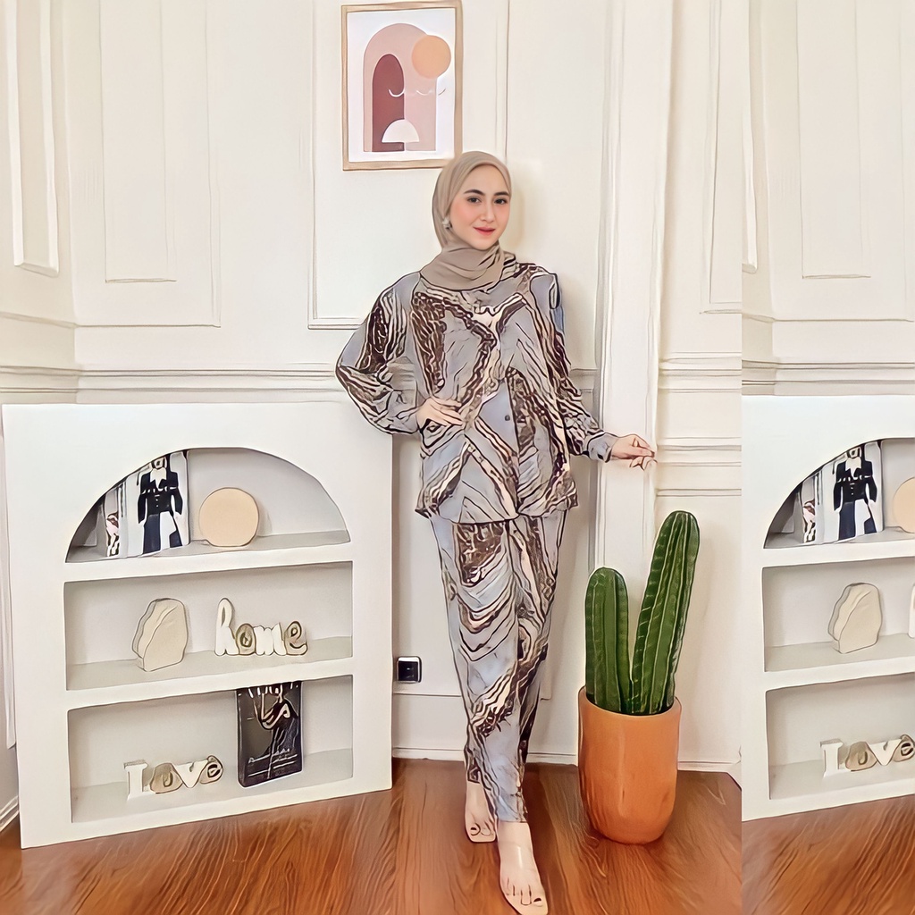 Jual BAJU ONE SET DAILY OOTD PAJAMAS PIYAMA PAKAIAN TIDUR CELANA ...