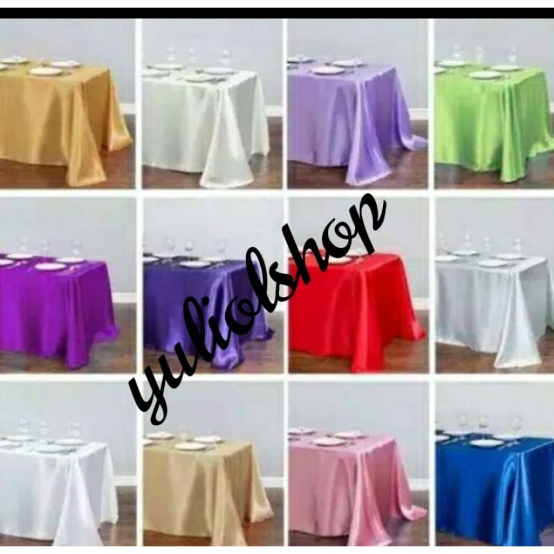 Jual taplak meja bahan filamin kilaf sudah di jahit keliling tinggal ...