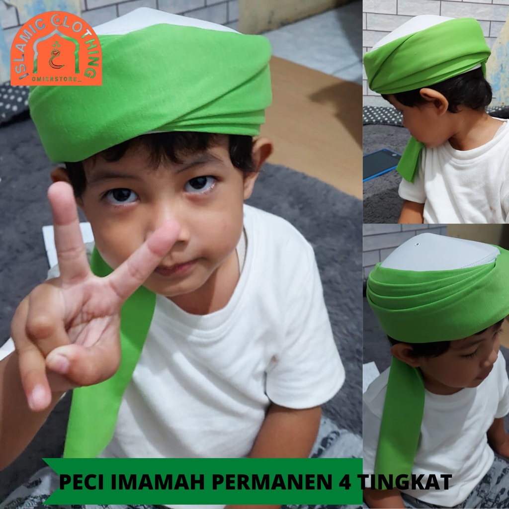 Jual PECI IMAMAH PERMANEN ANAK WARNA HIJAU MUDA DAN LAIN LAIN 4 TINGKAT ...