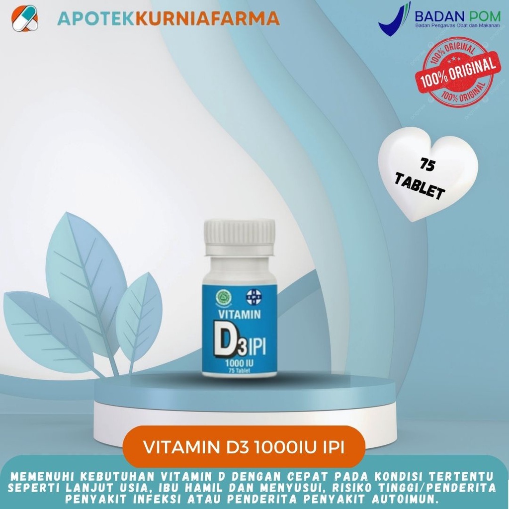 Jual Vitamin D3 1000 / D3-1000 IPI | Shopee Indonesia