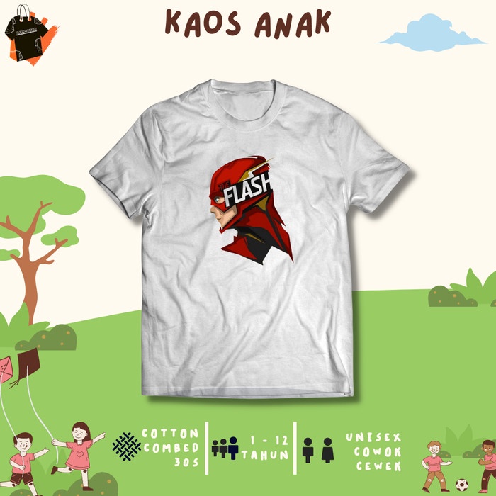 Jual Kaos Anak Kartun THE FLASH - Desain Keren dan Nyaman dengan Bahan ...