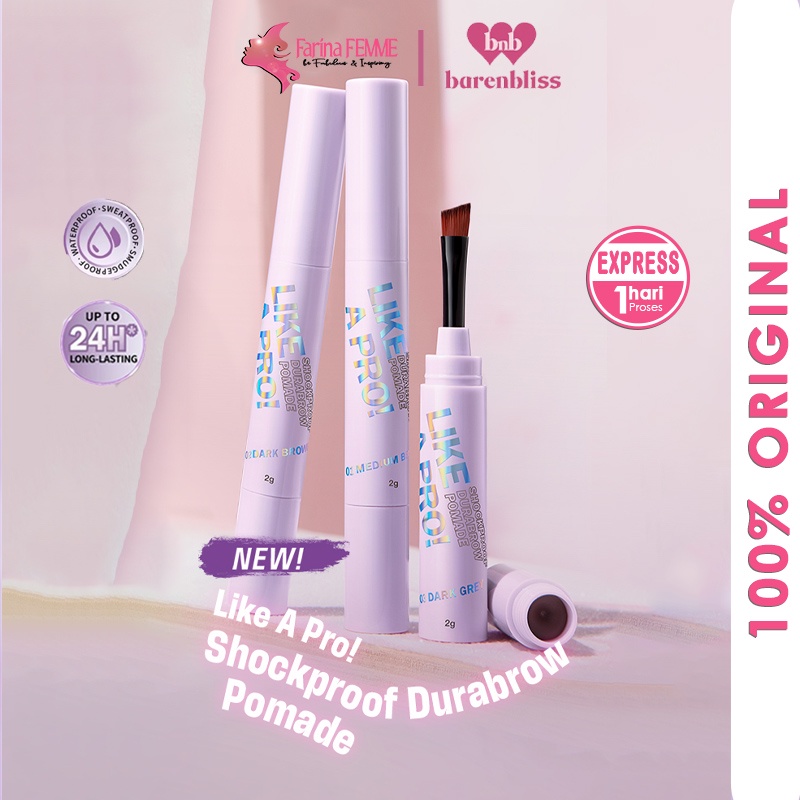 Jual FEMME || [NEW LAUNCH] BNB barenbliss Korean Like A Pro! Shockproof Durabrow Pomade ...