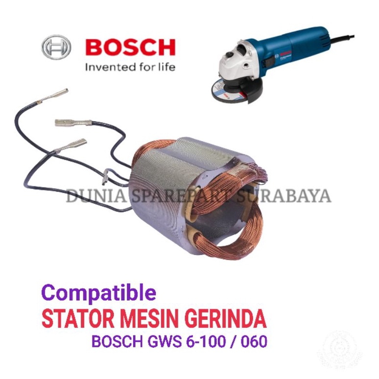 Jual Stator Mesin Grenda Bosch GWS 6-100 / 060 / 5-100 / Bantalan Rumah ...