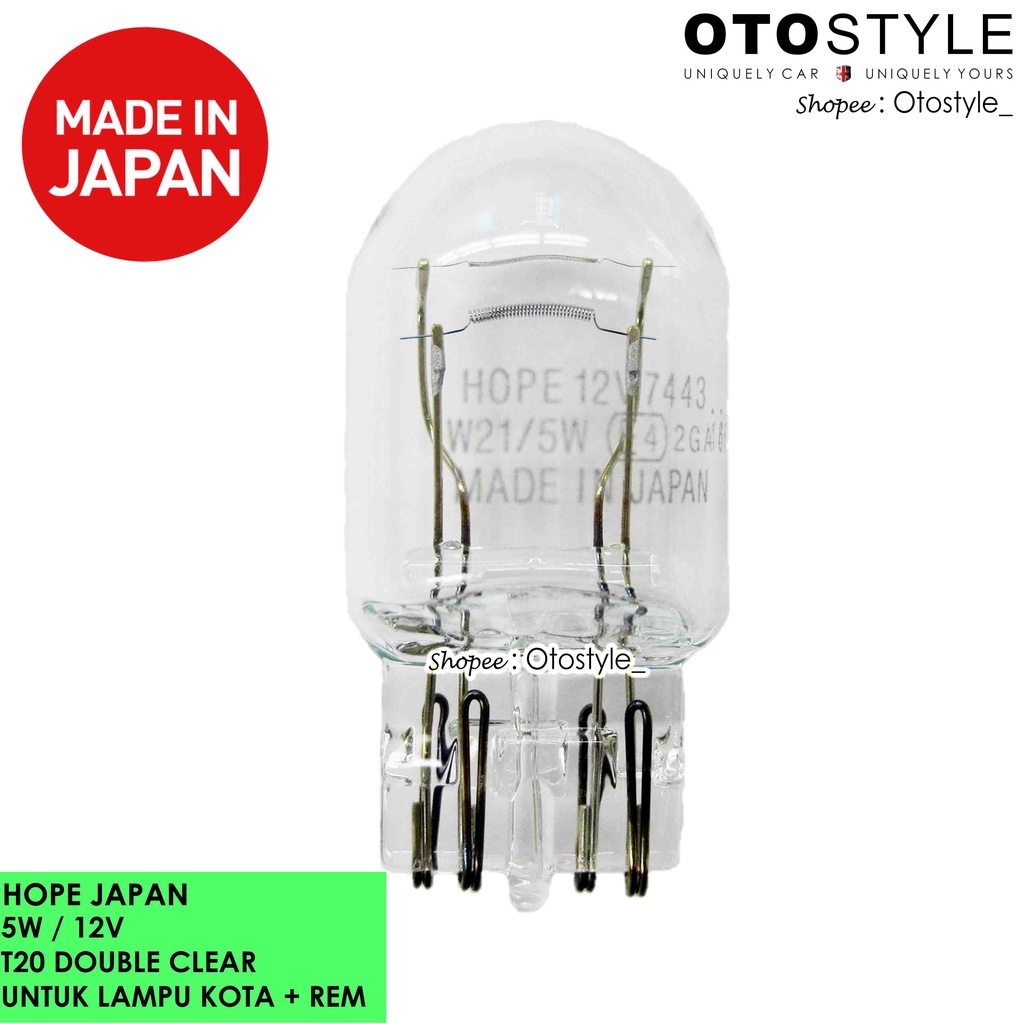 Jual Bohlam KOITO HOPE TOKAI 12V-21/5W T20 Bolam Lampu Colok Tusuk ...