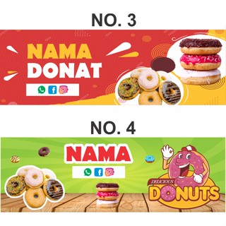Jual Spanduk Donat - Banner donat - spanduk jualan makanan - spanduk ...