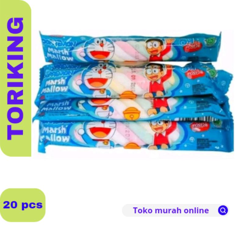 Jual MARSHMALLOW STICK DORAEMON (1Pak isi 20 pcs @7gr) | Shopee Indonesia